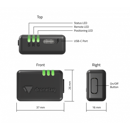 Dronetag Beacon - Remote ID module compatible with any drone