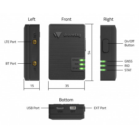 Dronetag Mini - Affordable Drone Remote Identification Add-On